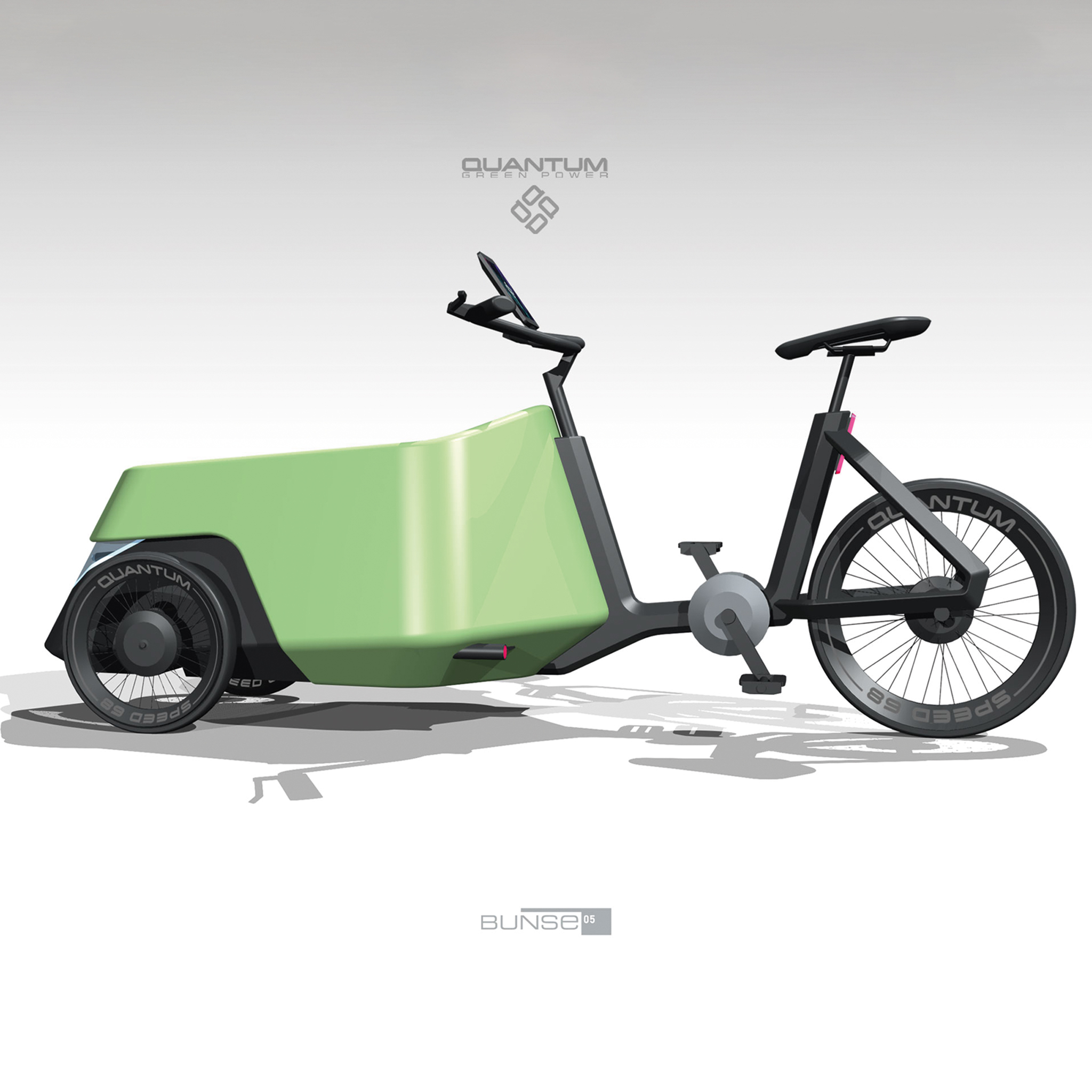 Lastenrad Konzept Quantum Green Power - Bunse05 Industriedesign ...