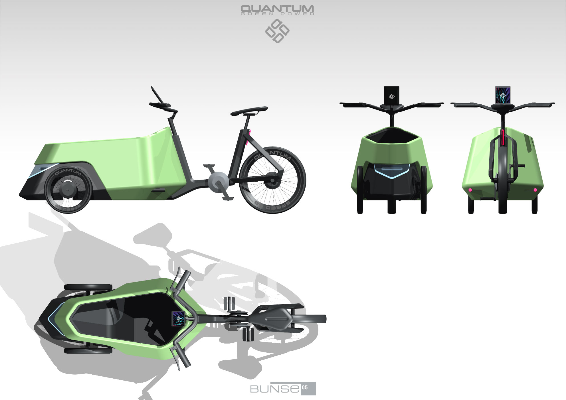Lastenrad Konzept Quantum Green Power - Bunse05 Industriedesign ...